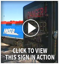 Railroad Crossing LED Blankout Signs | LED Grade Crossing Safety Signs ...