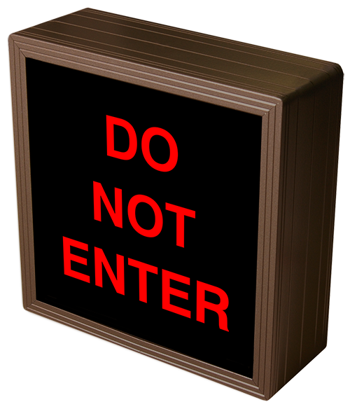 38848 (SBLF811W-130R/120-277VAC) DO NOT ENTER (120-277 VAC) LED Sign ...