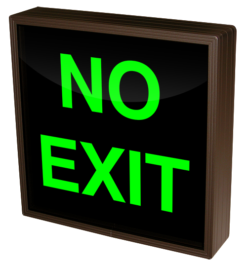 38760 (SBL1212G-815) NO EXIT LED Signs | Interior Architectural ...