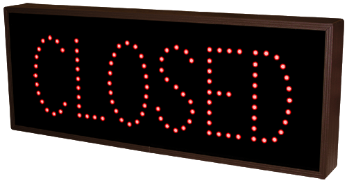 4942 (TCL1026GR-100) OPEN | CLOSED LED Signs | Open Closed | Signal-Tech