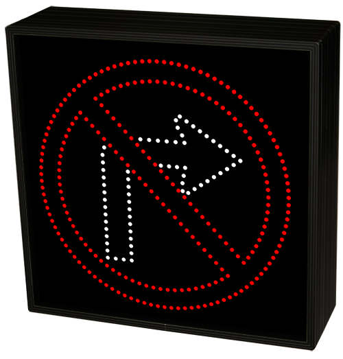 53910 (STR1919RW-A049) R3-1 NO RIGHT TURN SYMBOL LED Sign | Lane ...