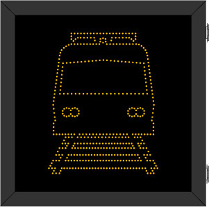 68303 (DOT3535A-C214/100-240VAC) W10-7 Light Rail Symbol (100-240 VAC ...